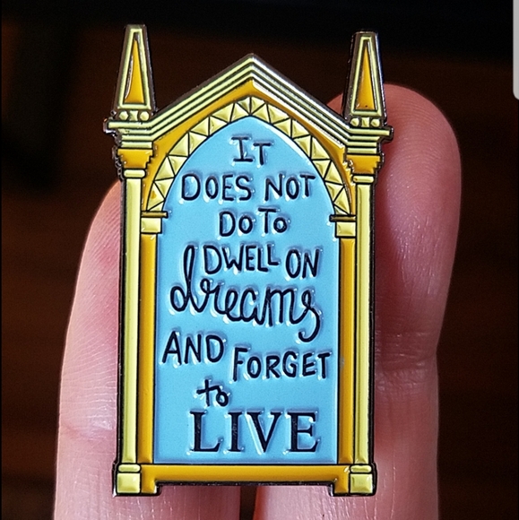 Jewelry | 2 Fr 13 Harry Potter Mirror Of Erised Quote Pin | Poshmark